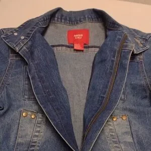 Miss Lili | Jackets & Coats | Miss Lili Blue Denim Jean Jacket Cropped ...